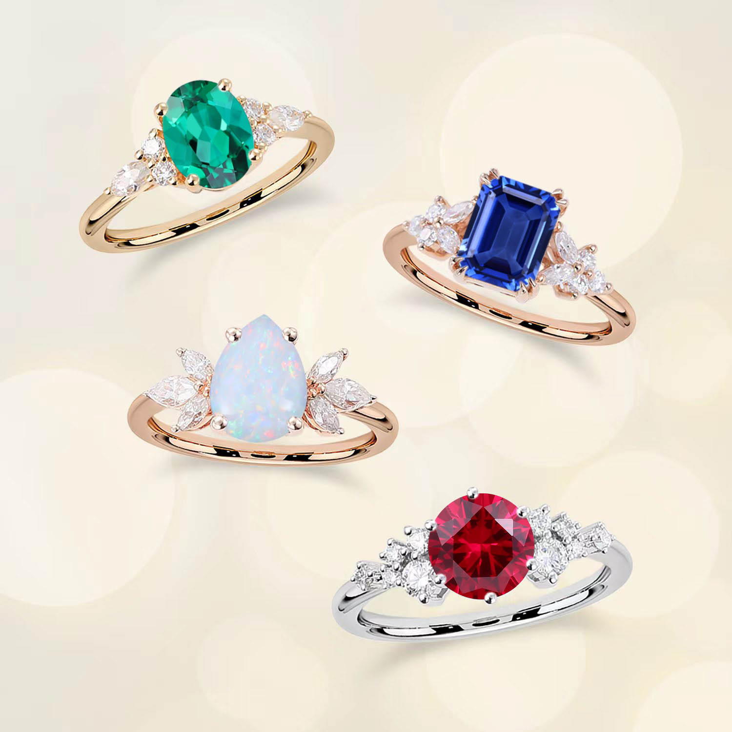 Find Your Perfect Birthstone Engagement Ring | MollyJewelryUS