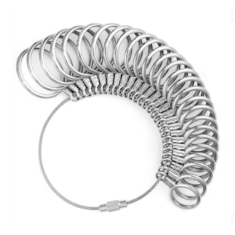 3) Use a ring sizer for the measurement